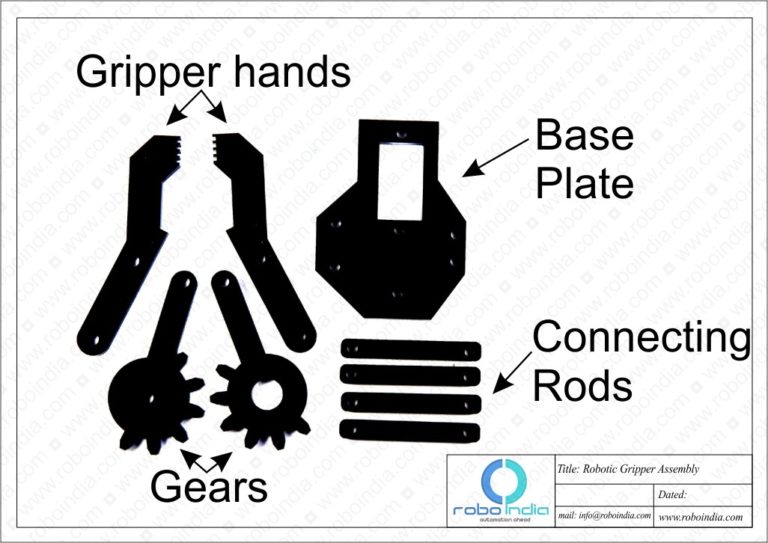 Robotic Gripper Assembly Robo India Tutorials Learn Arduino Robotics