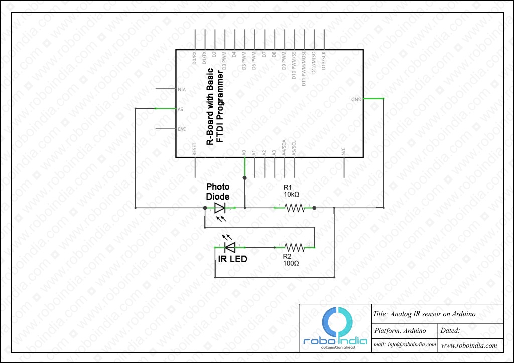 Arduino Ir Proximity And Color Detection Sensor Robo India Tutorials Learn Arduino