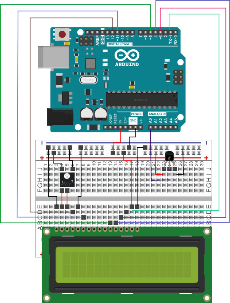 Arduino Lm 35 Temperature Sensor Robo India Tutorials Learn Arduino Robotics
