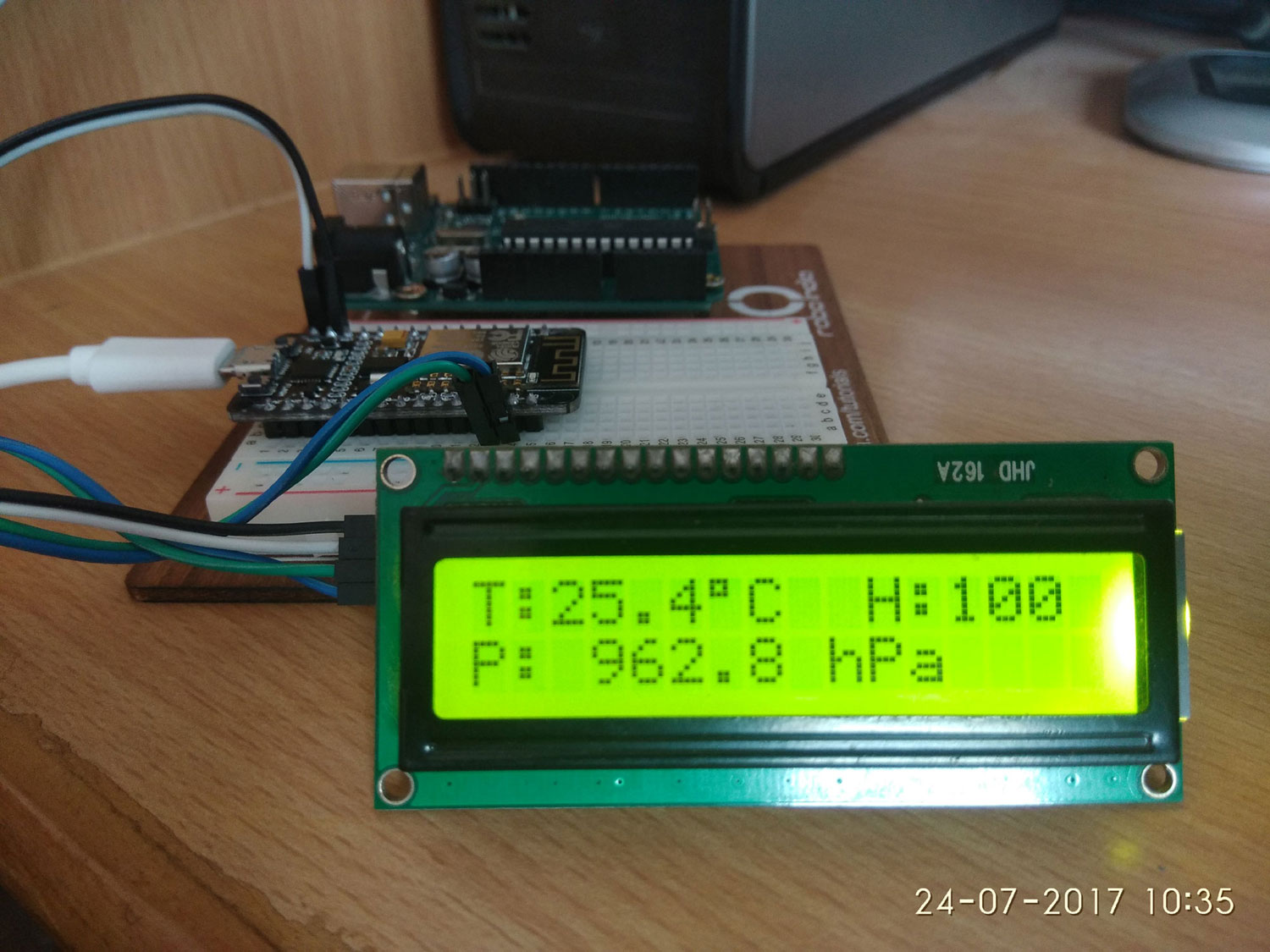 Nodemcu Weather Station On Arduino Ide Robo India Tutorials Learn Arduino Robotics