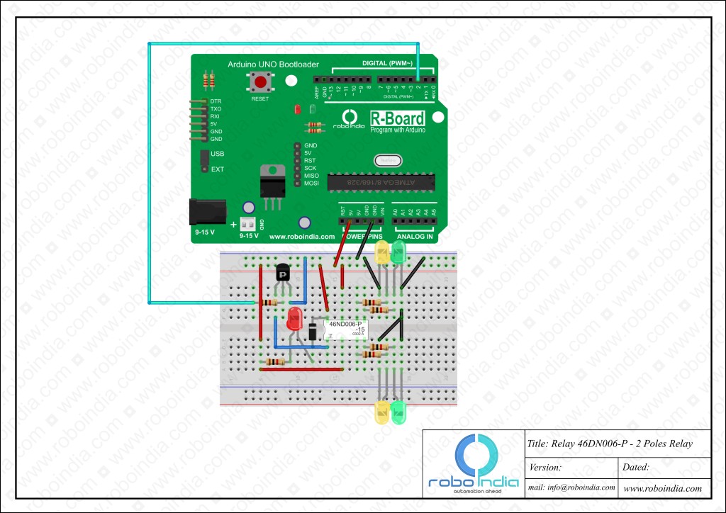 Transistor And Relay With Arduino Robo India Tutorials Learn Arduino Robotics