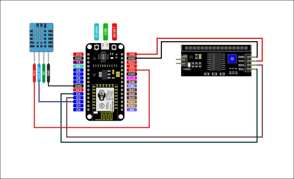 Wifi Weather Data Uploading On Thingspeak Using Dht11 And Esp8266 Robo India Tutorials