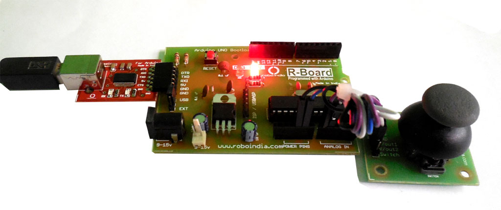 Thumb Joy Stick With Arduino Robo India Tutorials Learn Arduino Robotics
