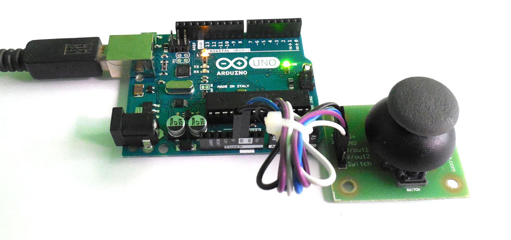 Thumb Joy Stick With Arduino Robo India Tutorials Learn Arduino Robotics