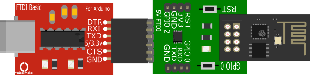 Esp 01esp8266 Digital Output Led Blinking On Arduino Ide Robo India Tutorials Learn