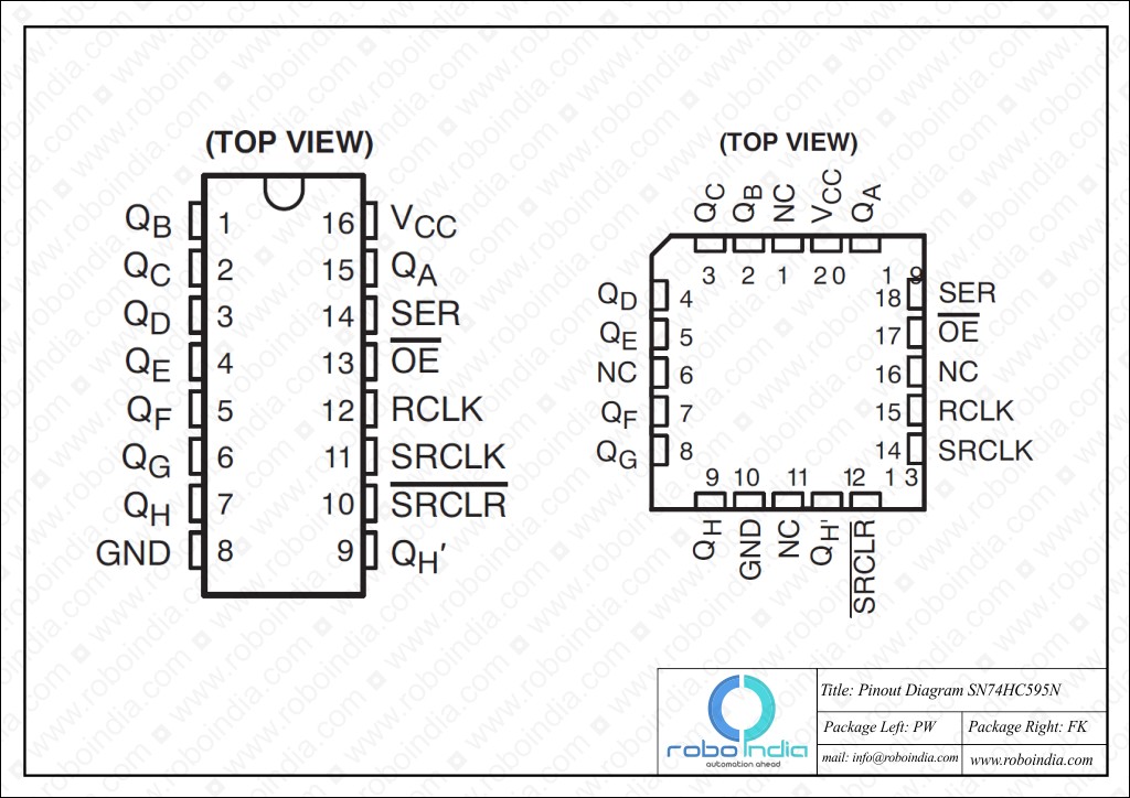 Arduino Shift Register Serial In Parallel Out Robo India Tutorials Learn Arduino