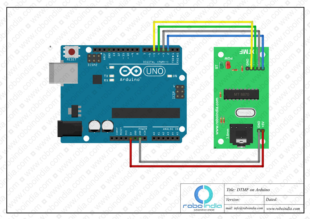 Dtmf On Arduino Robo India Tutorials Learn Arduino Robotics