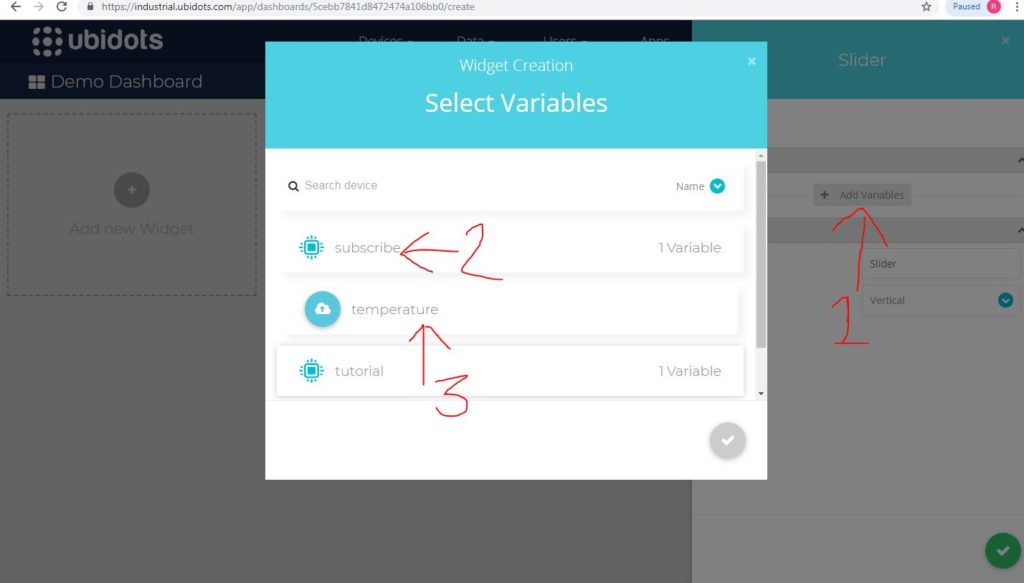 Subscribe Data From Ubidots Using Nodemcu Esp8266 Robo India Tutorials Learn Arduino