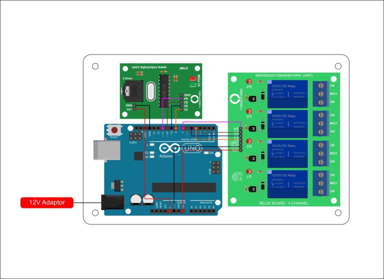 Dtmf Based Home Automation On Arduino Robo India Tutorials Learn Arduino Robotics