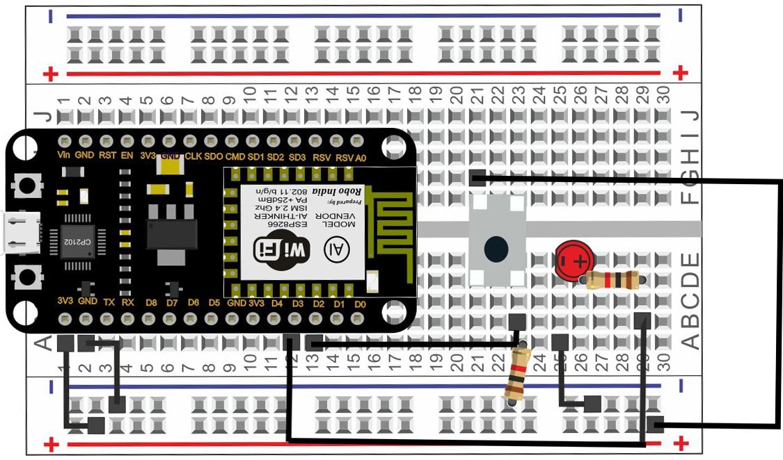 Nodemcu Digital Input With Output Arduino Ide Robo India Tutorials Learn Arduino Robotics