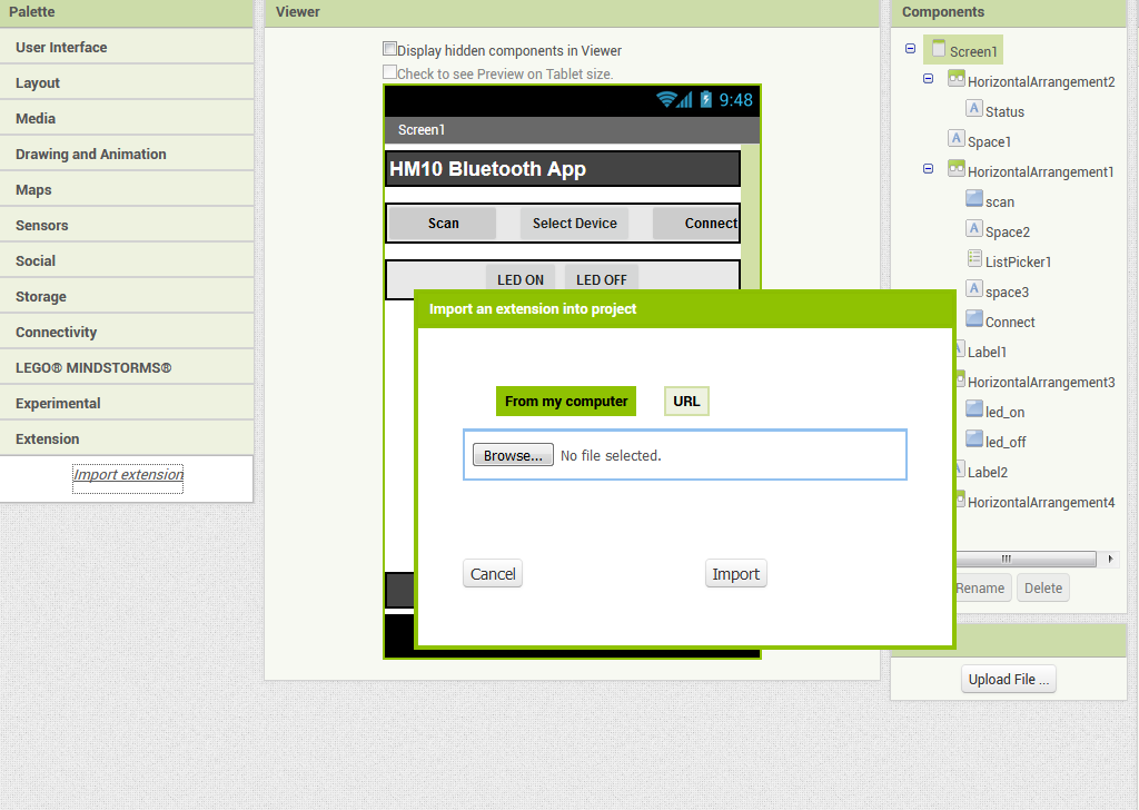 Led Control With Ble Module Hm10 Mit App Inventor Robo India Tutorials Learn Arduino