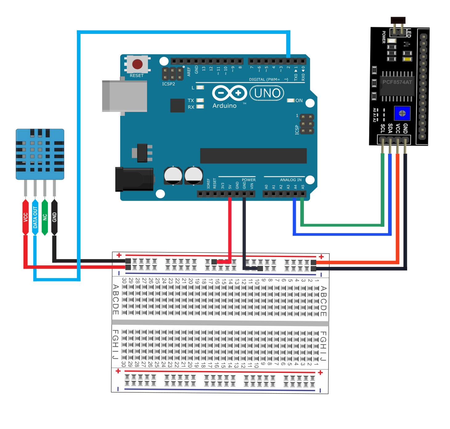 Arduino Digital Thermometer Robo India Tutorials Learn Arduino Robotics